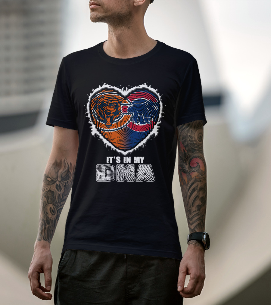 It's In My Dna Bears Cubs Heart T-Shirt