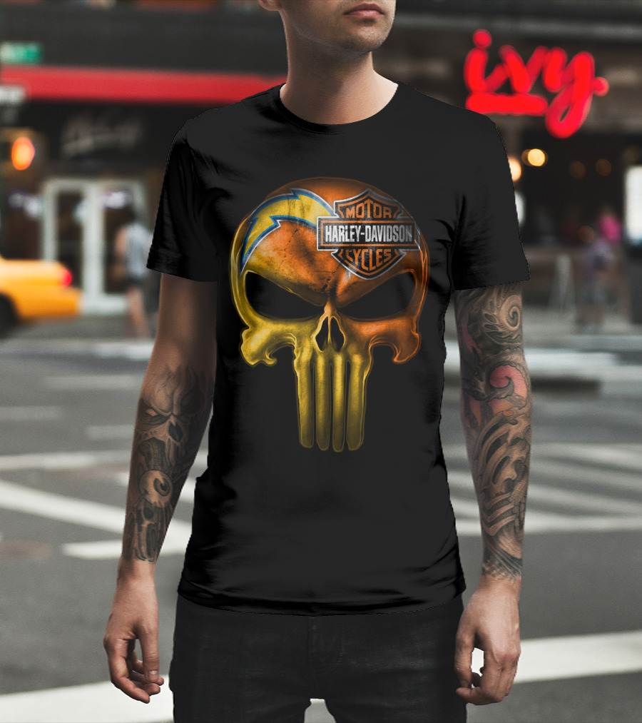 Harley Davidson Punisher Skull Chargers T-Shirt