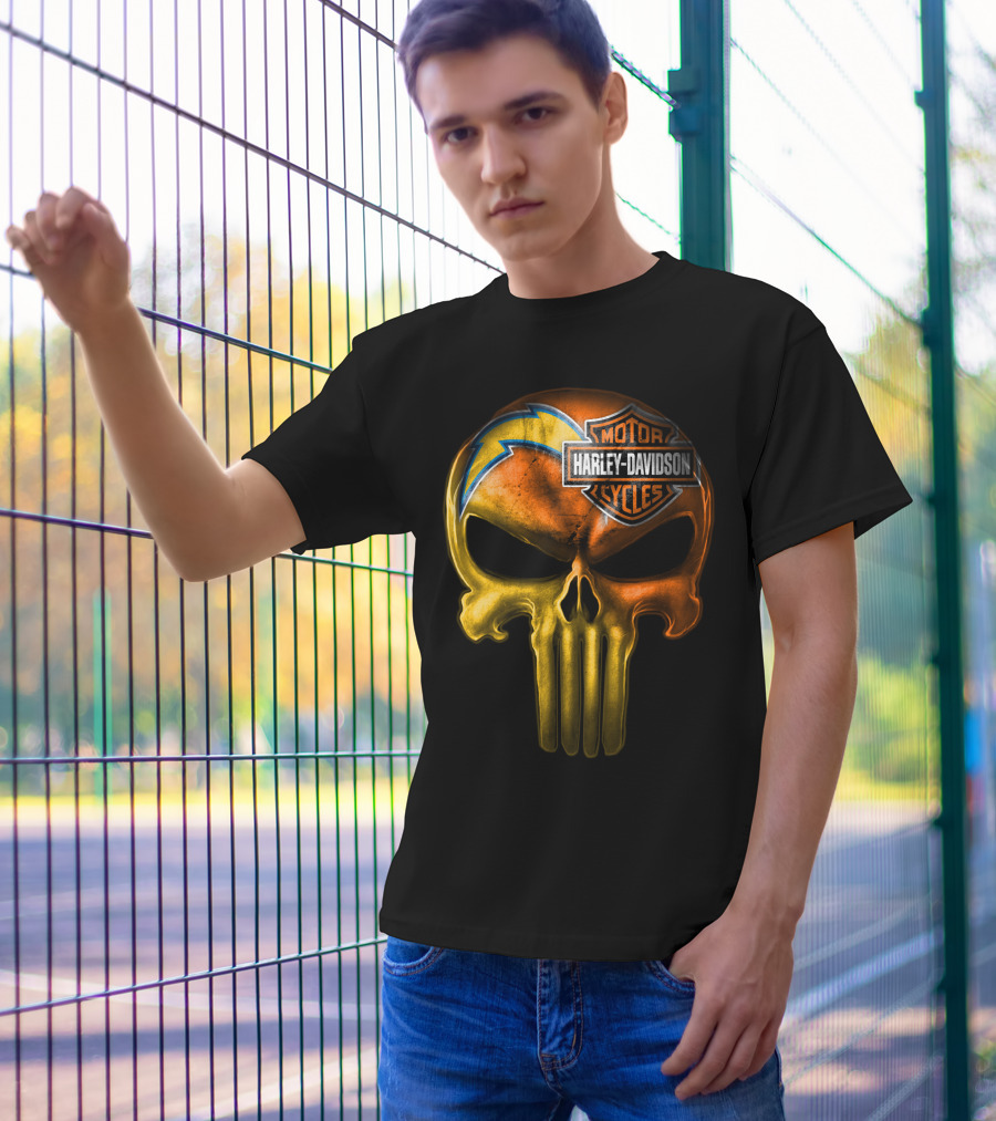Harley Davidson Punisher Skull Chargers T-Shirt