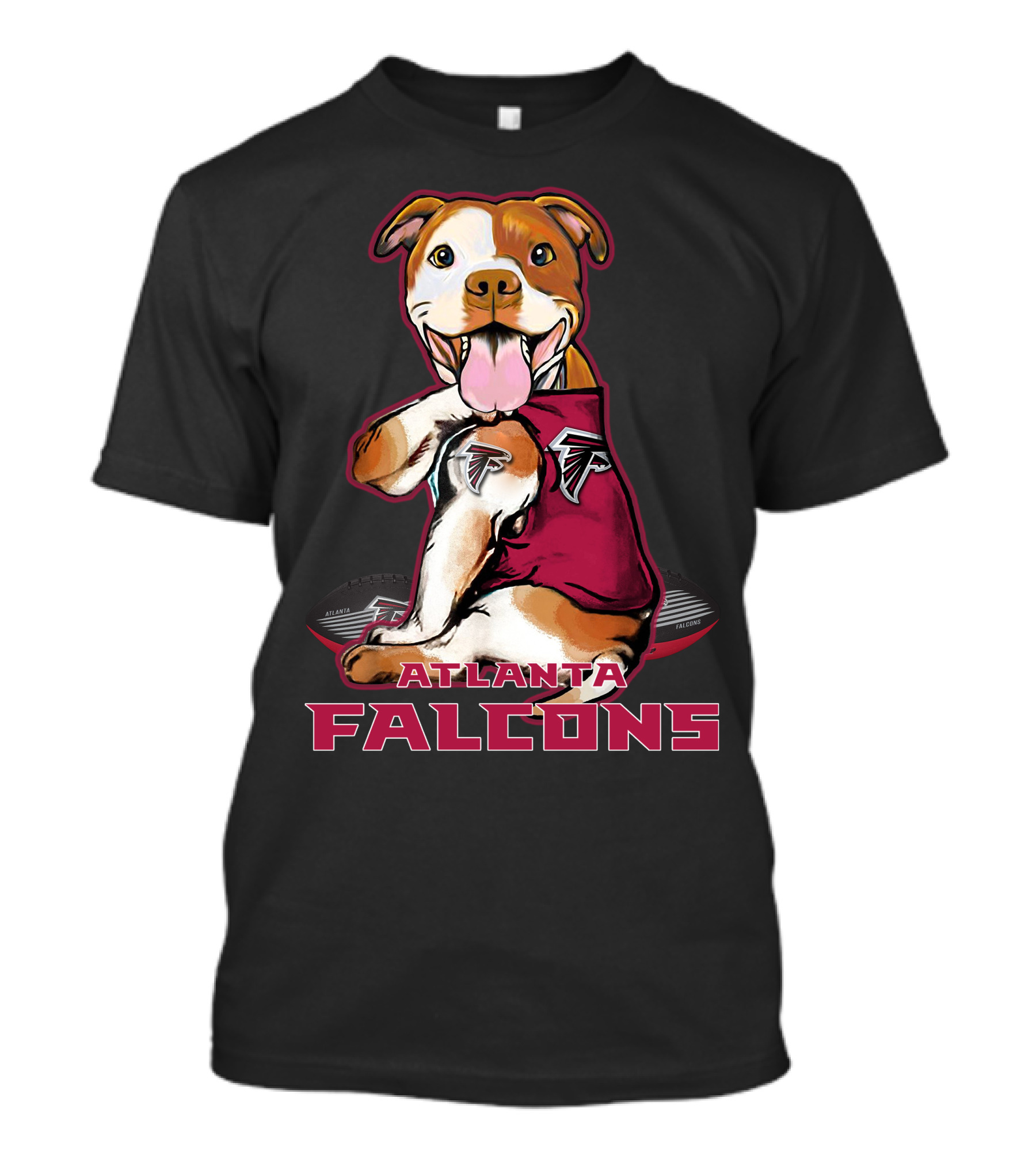 Pittbull Atlanta Falcons Dog T-Shirt