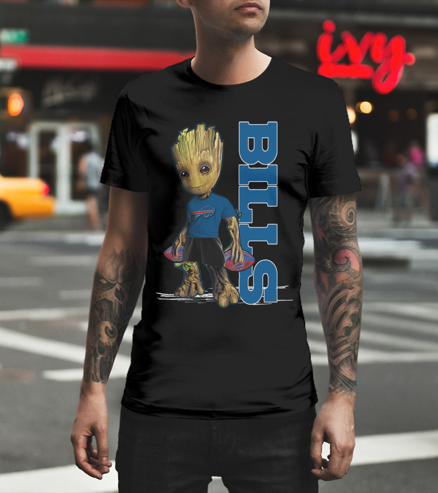 Groot Buffalo Bills NFL Guardians Of The Galaxy T-Shirt