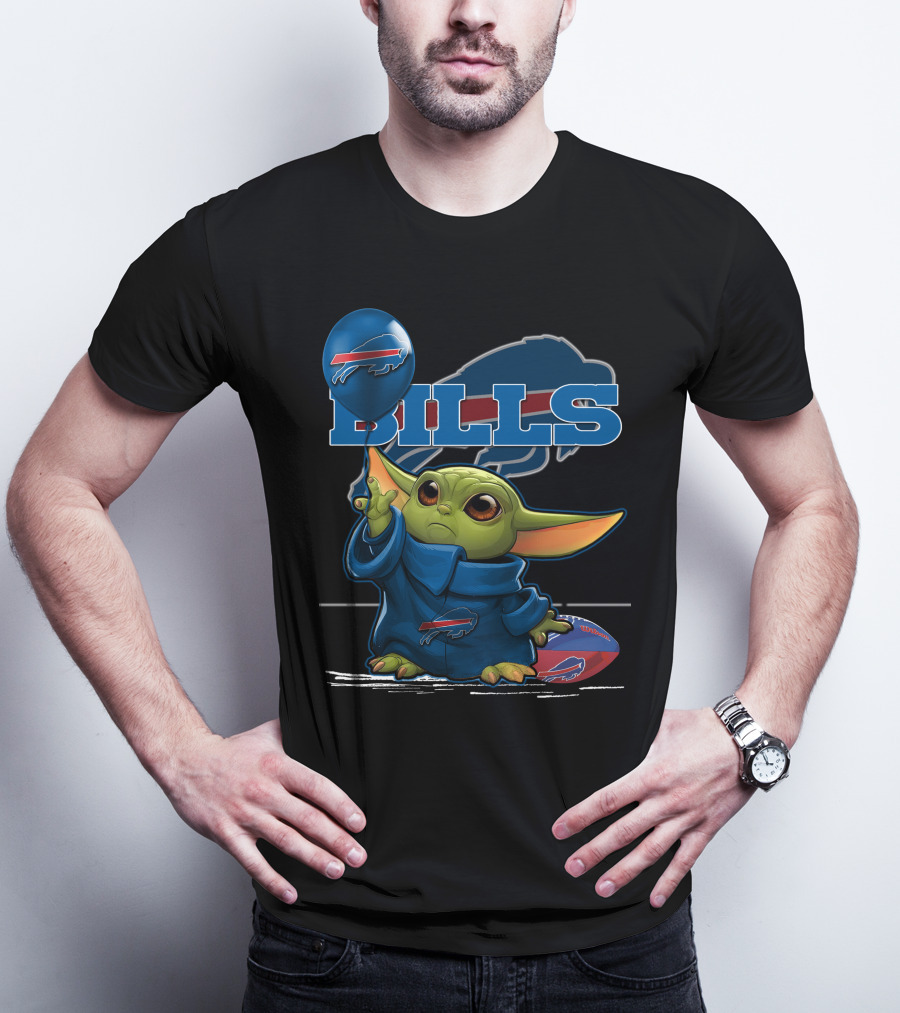 Yoda Bills Buffalo Football Balloon T-Shirt