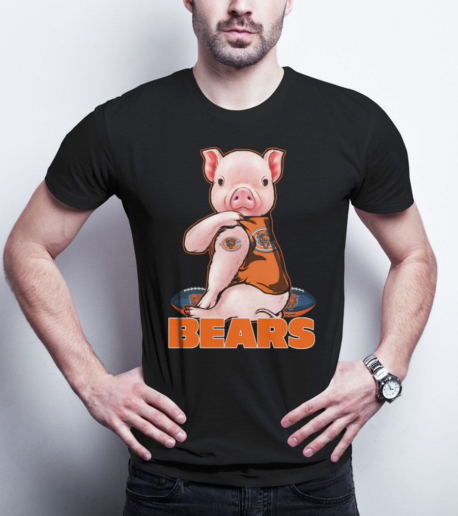 Pig BEARS Football T-Shirt