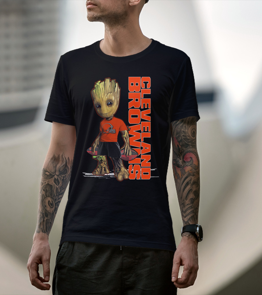 Groot Cleveland Browns NFL Team Spirit T-Shirt