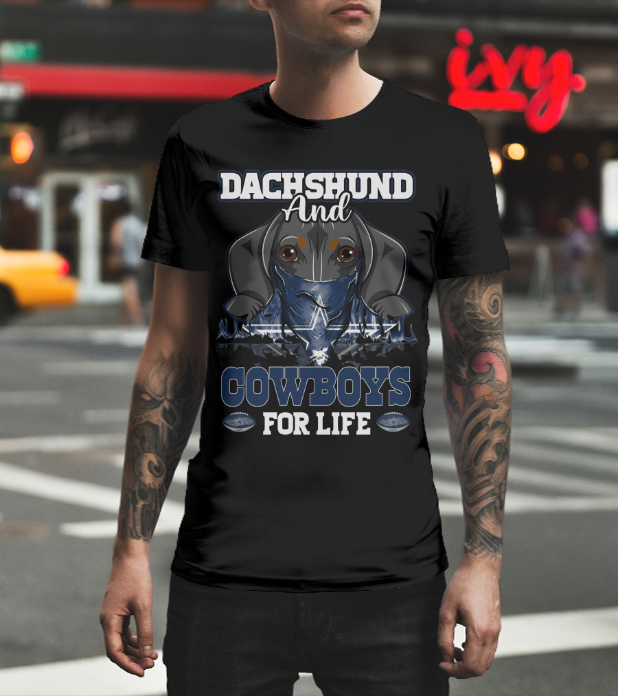 Dachshund And Cowboys For Life T-Shirt
