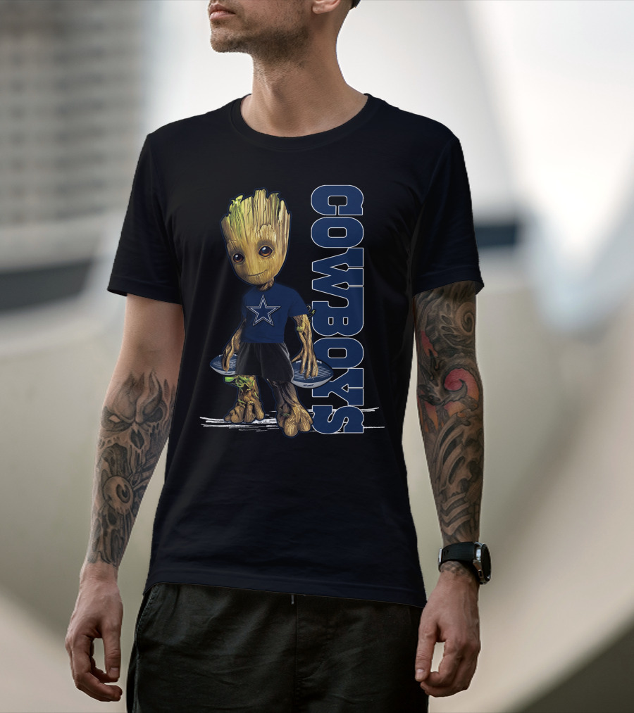 Groot V1 Dallas Cowboys Nfl Team T-Shirt