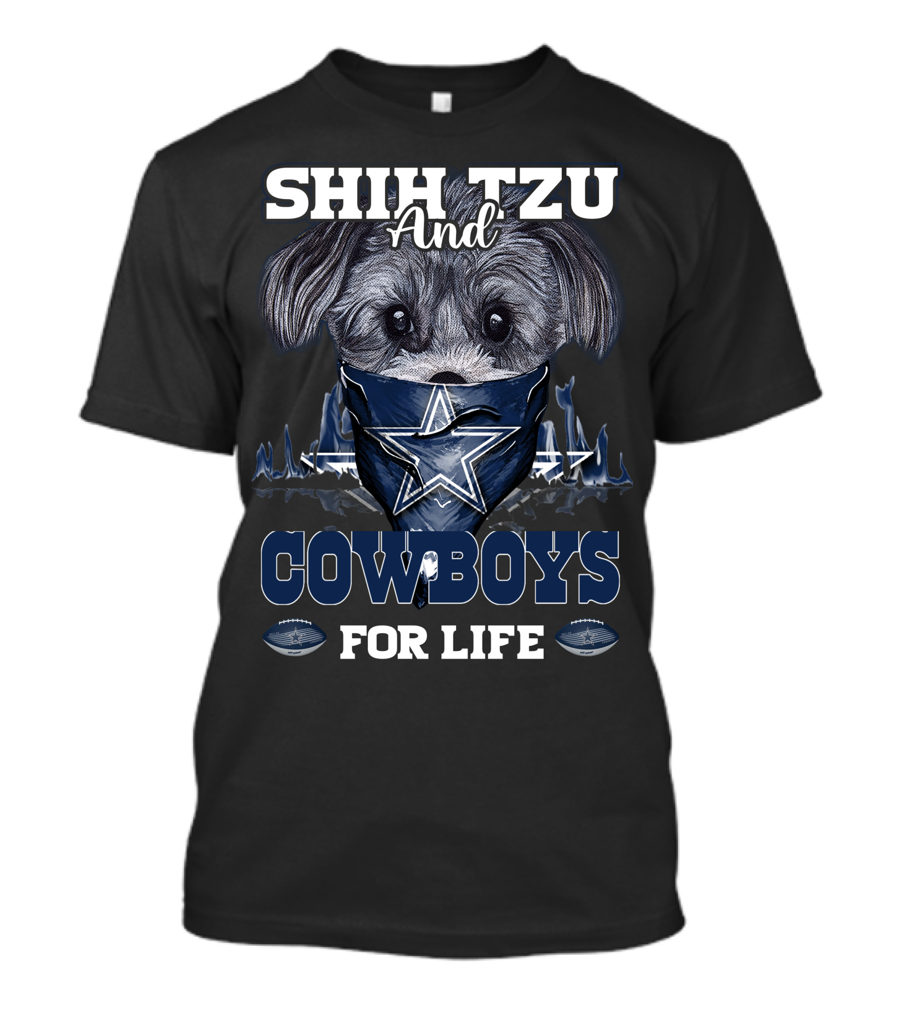 Shih Tzu And Cowboys For Life T-Shirt