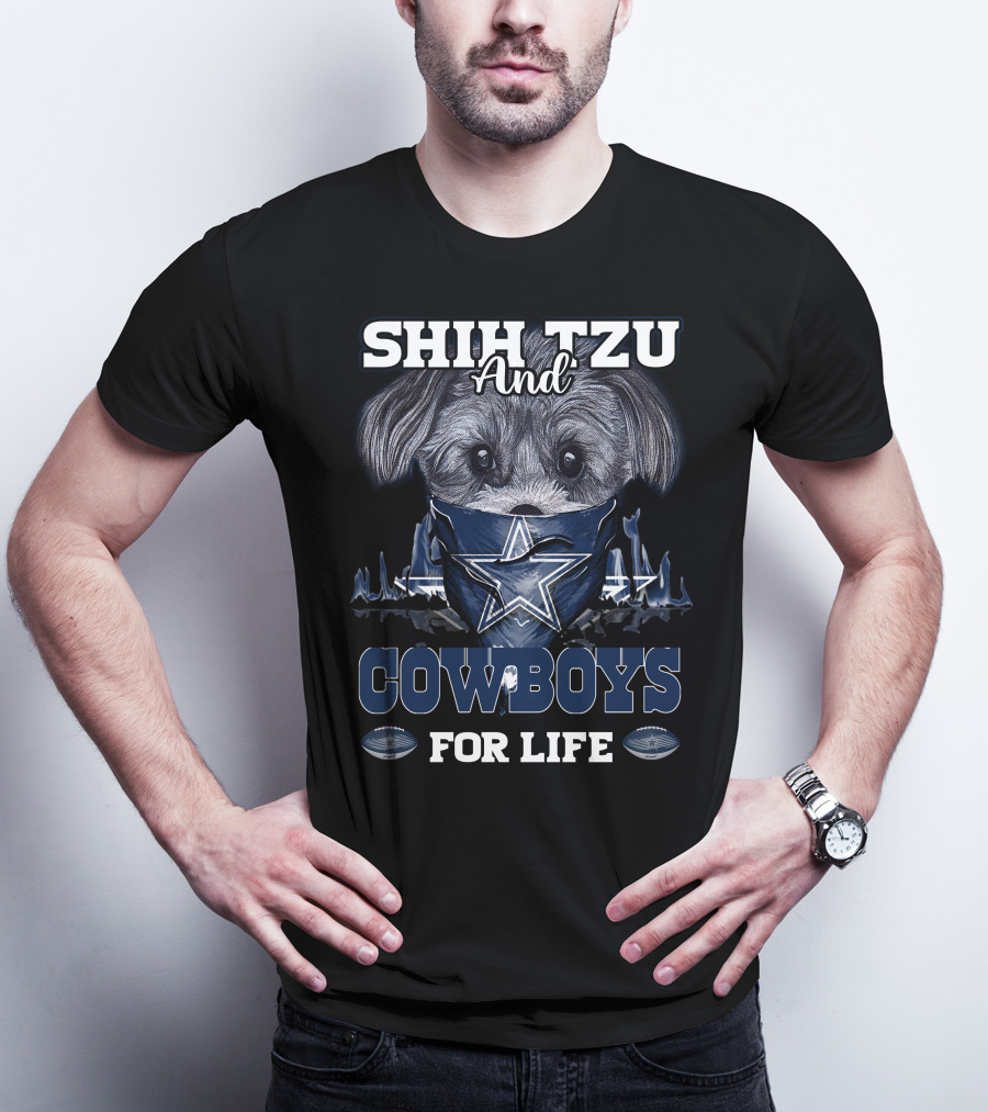 Shih Tzu And Cowboys For Life T-Shirt