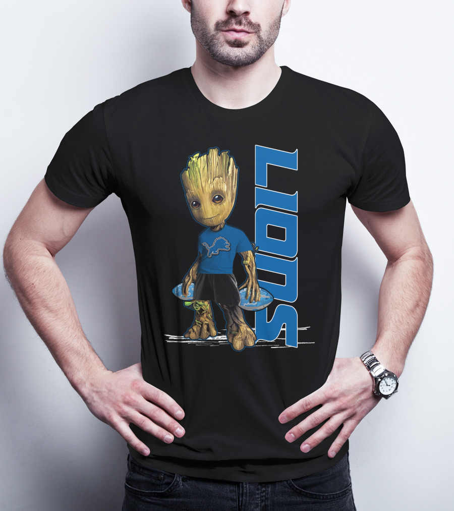 Groot Detroit Lions NFL Fan T-Shirt