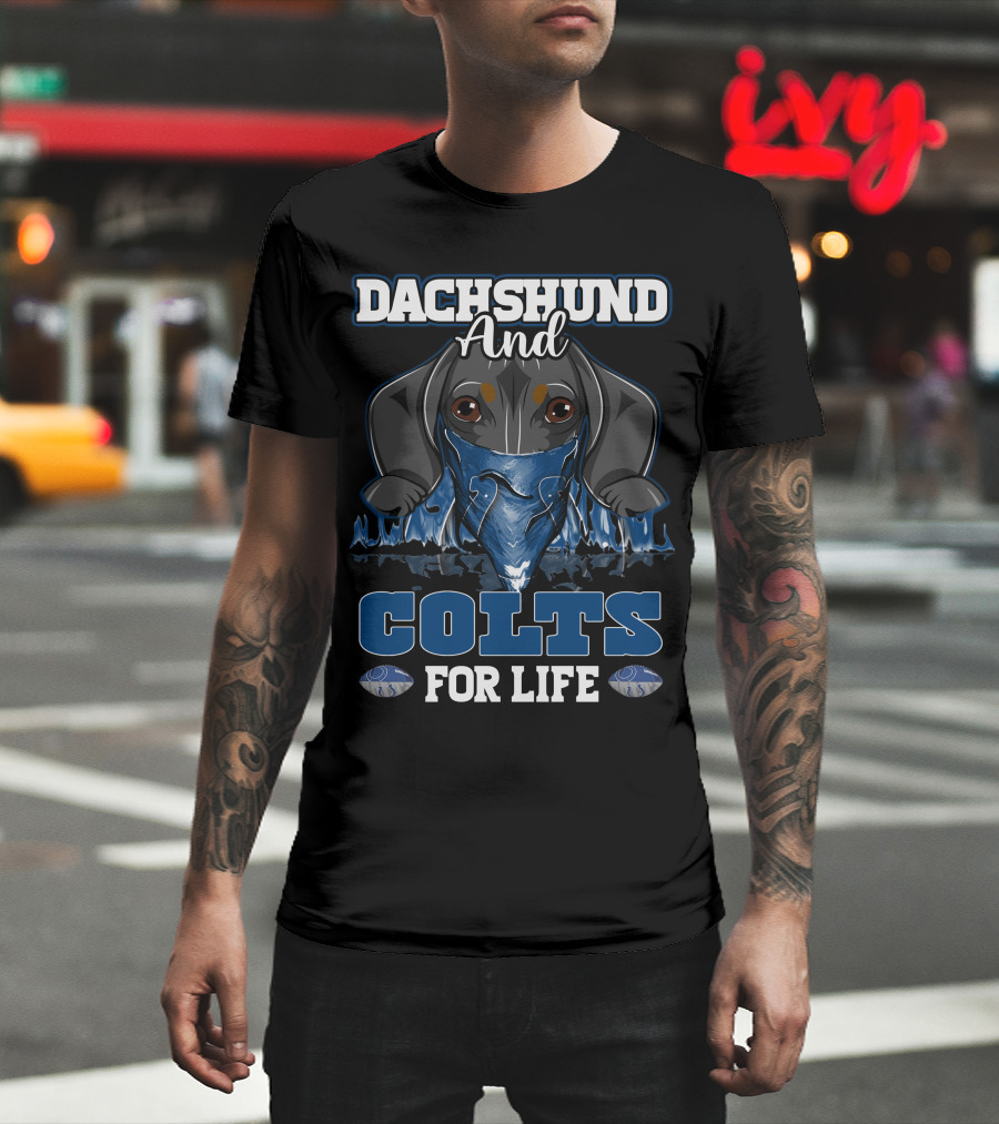 Dachshund And Colts For Life T-Shirt