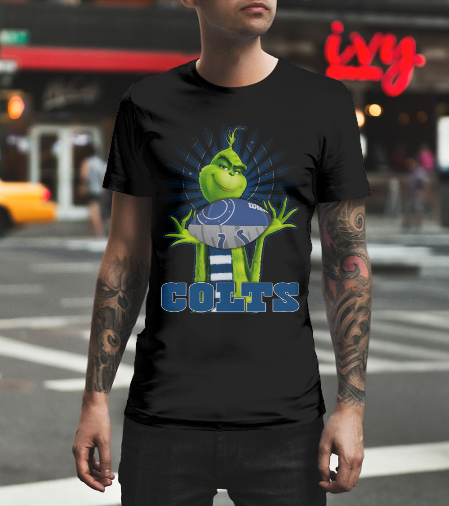Grinch Indianapolis Colts Football T-Shirt