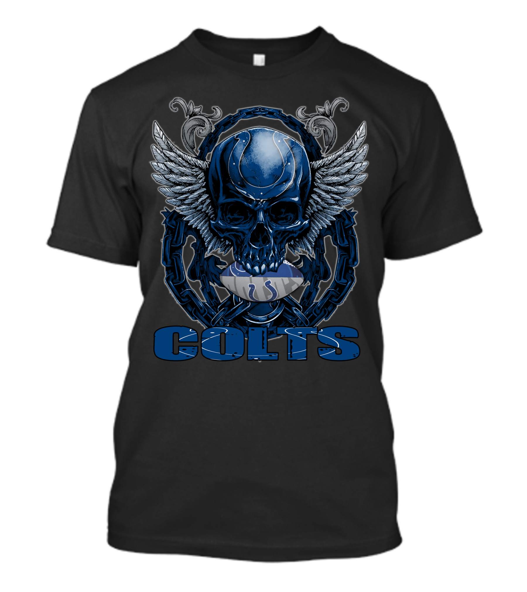 Colts Winged Skull Football Indianapolis T-Shirt