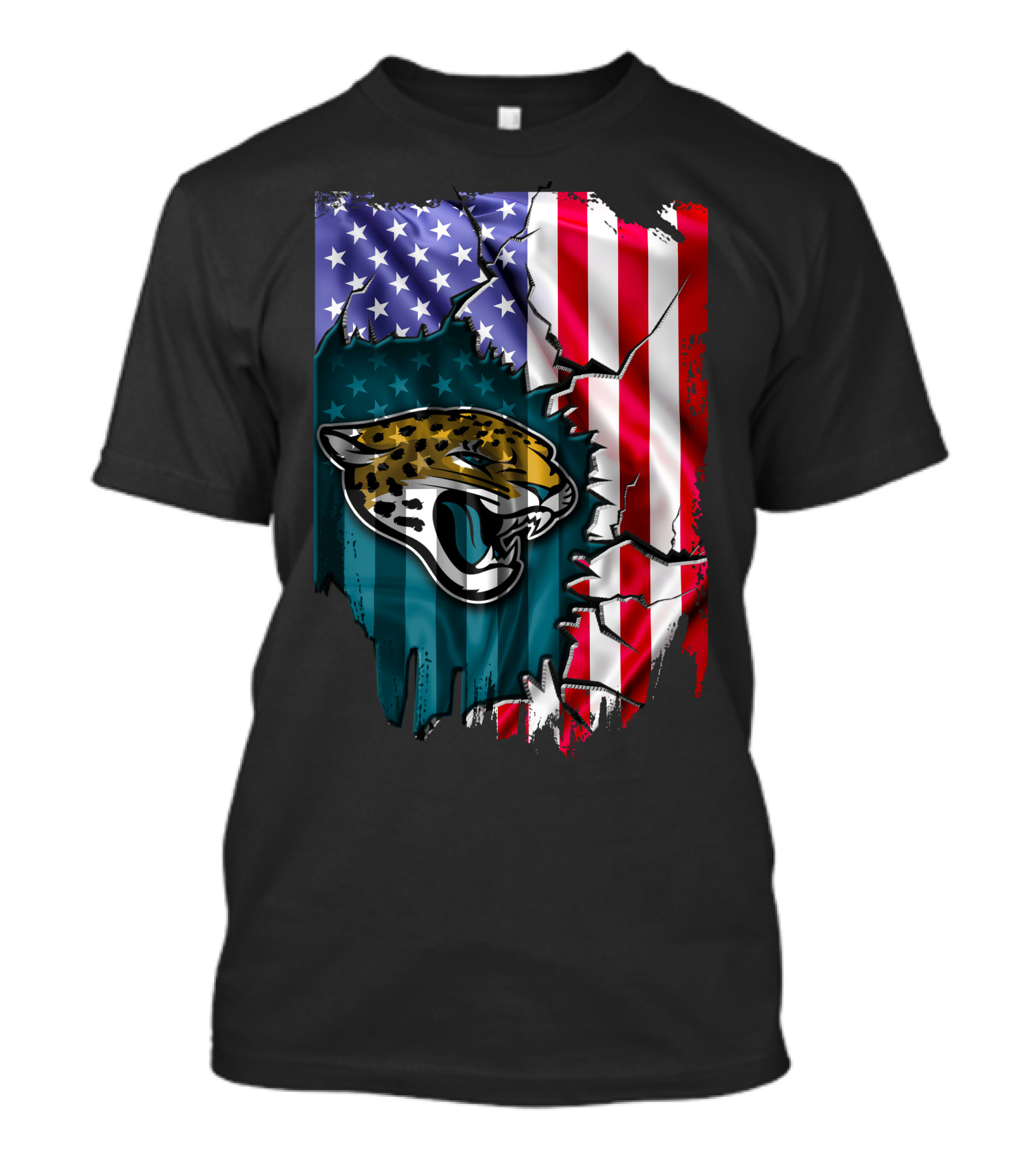 American Flag Jacksonville Jaguars T-Shirt