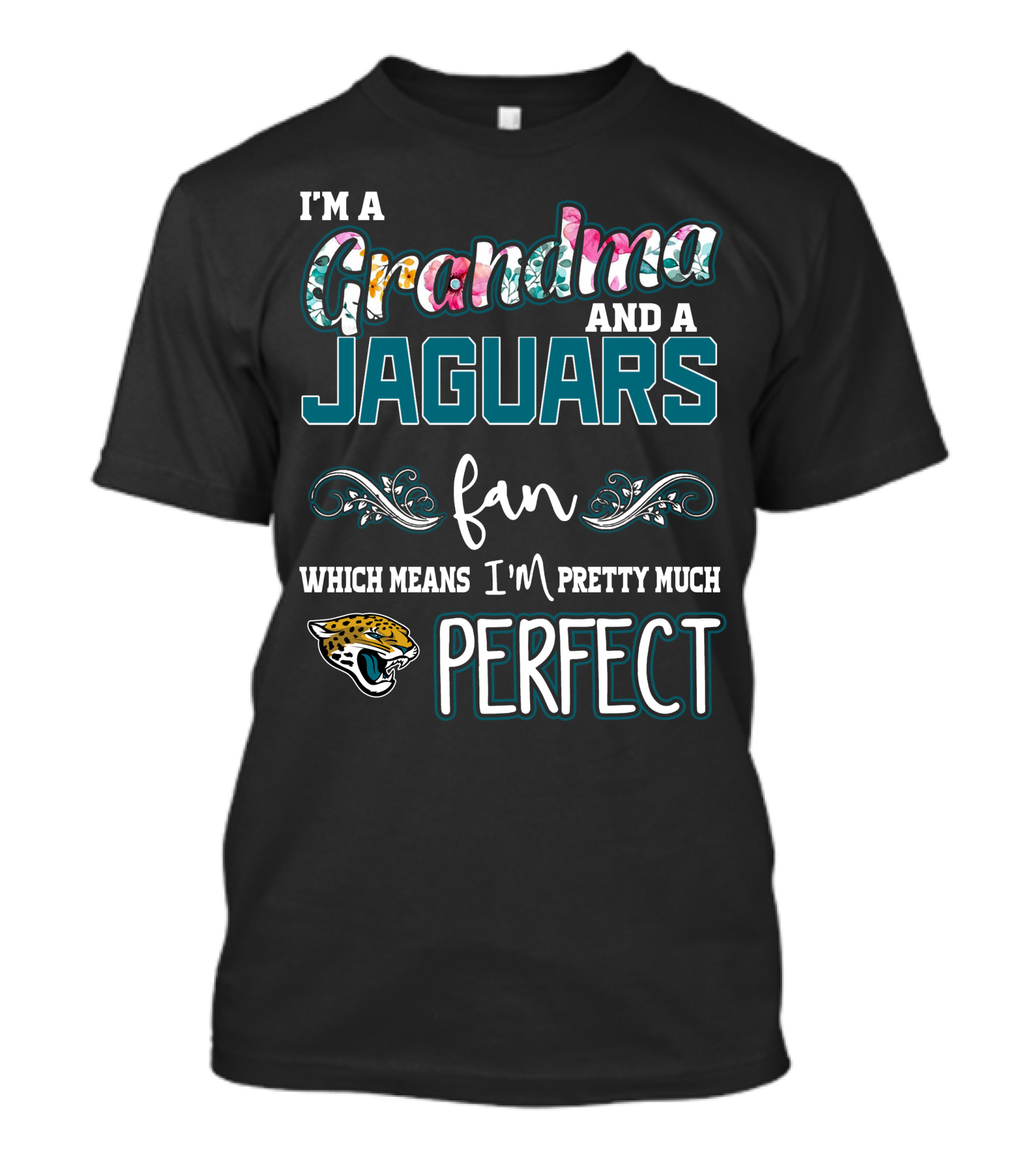 I'm A Grandma And A Jaguars Fan Which Means I'm Pretty Much Perfect T-Shirt