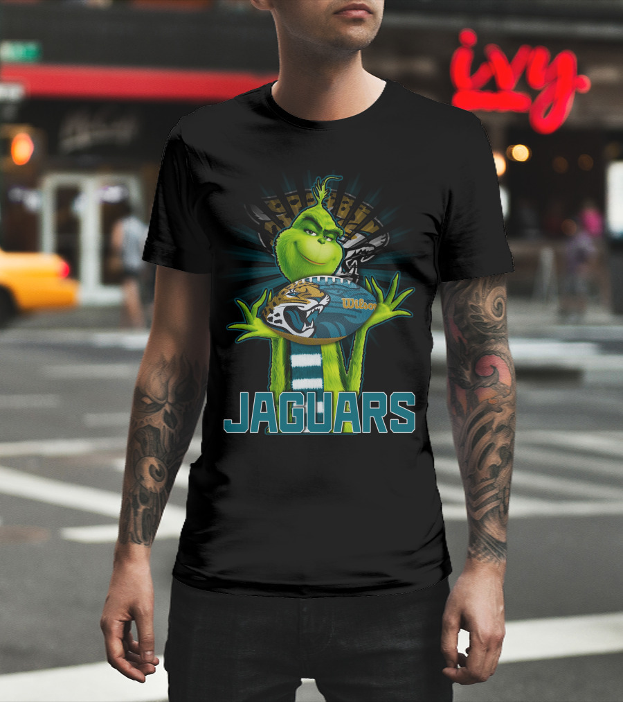 Grinch Jaguars Wilson Football Jacksonville T-Shirt