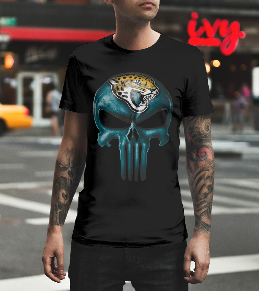 Skull Jacksonville Jaguars Punisher T-Shirt
