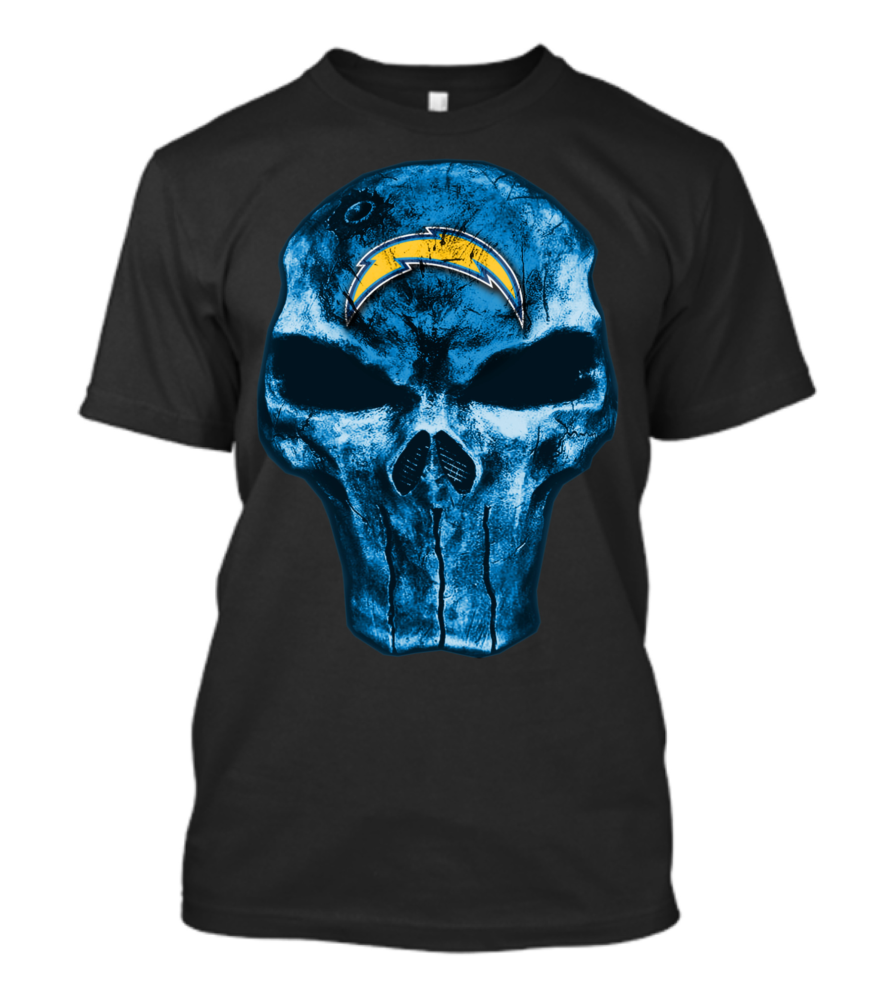 Los Angeles Chargers Skull Bolt T-Shirt