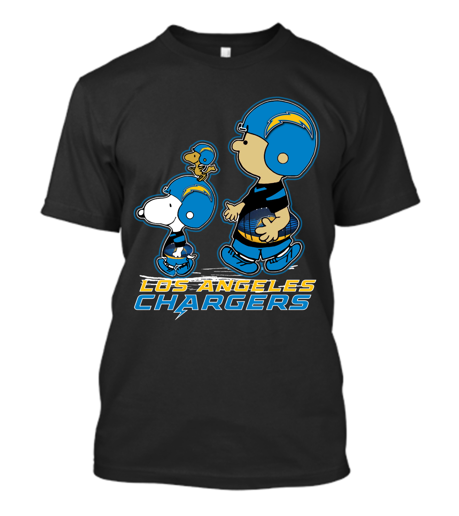 Snpfootball Los Angeles Chargers Peanuts Characters T-Shirt