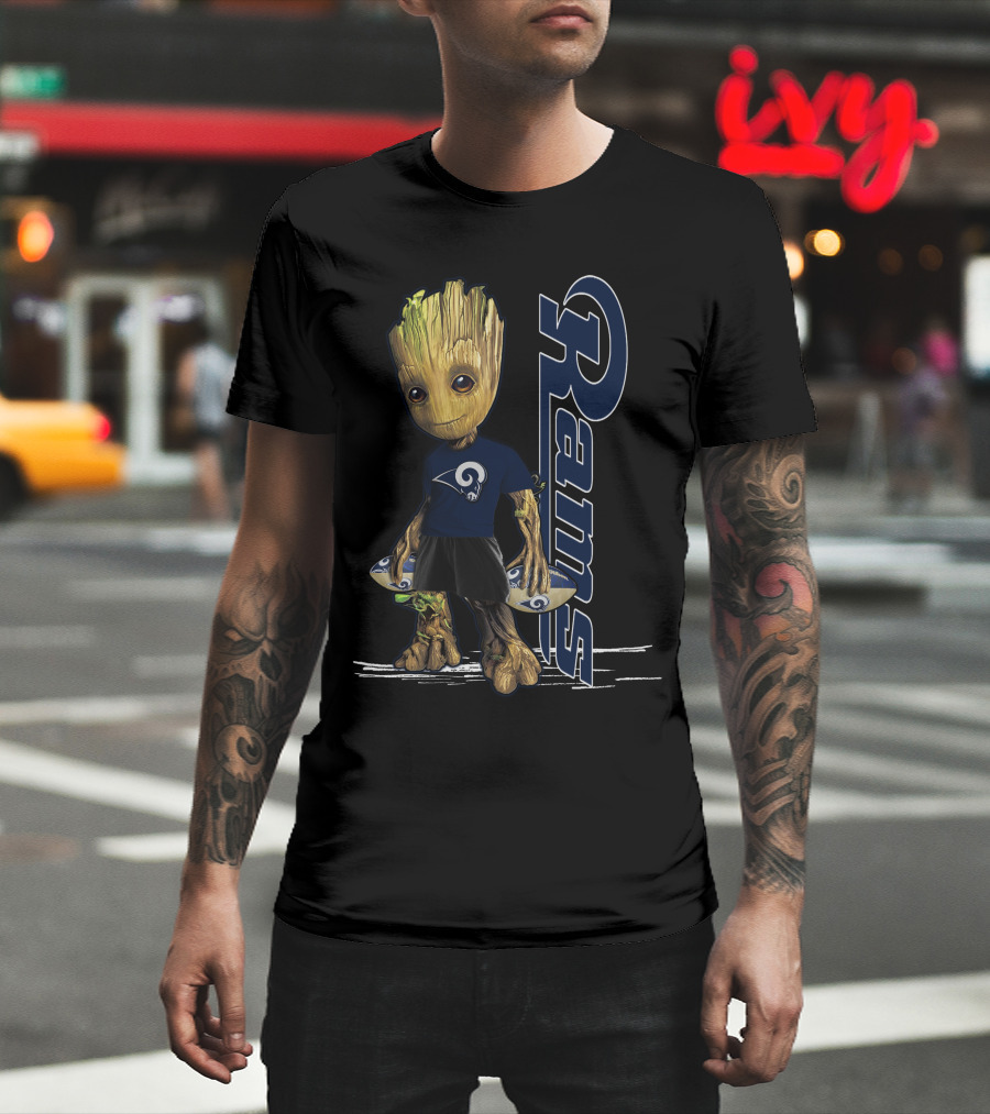 Groot Rams Los Angeles Football Fan T-Shirt