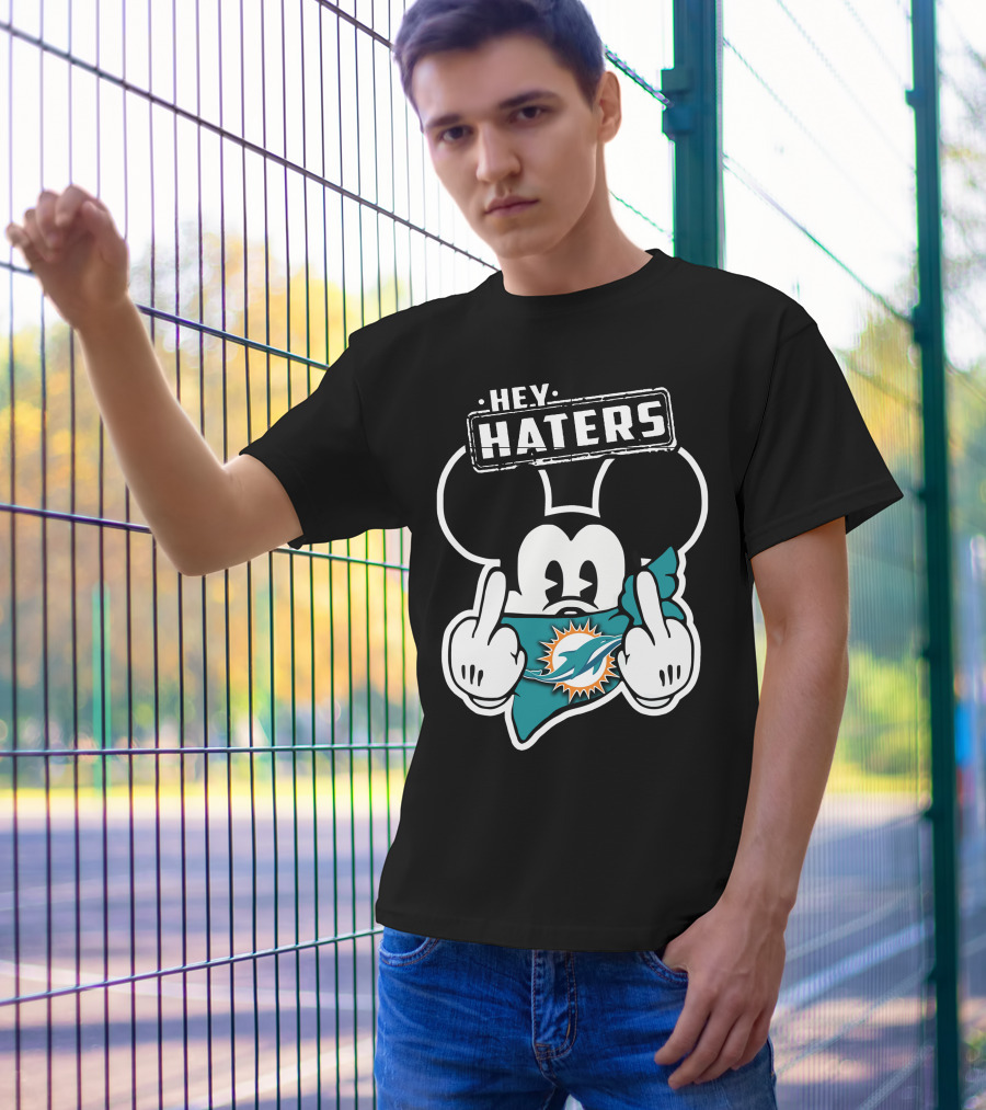 HEY HATERS Mick Miami Dolphins T-Shirt