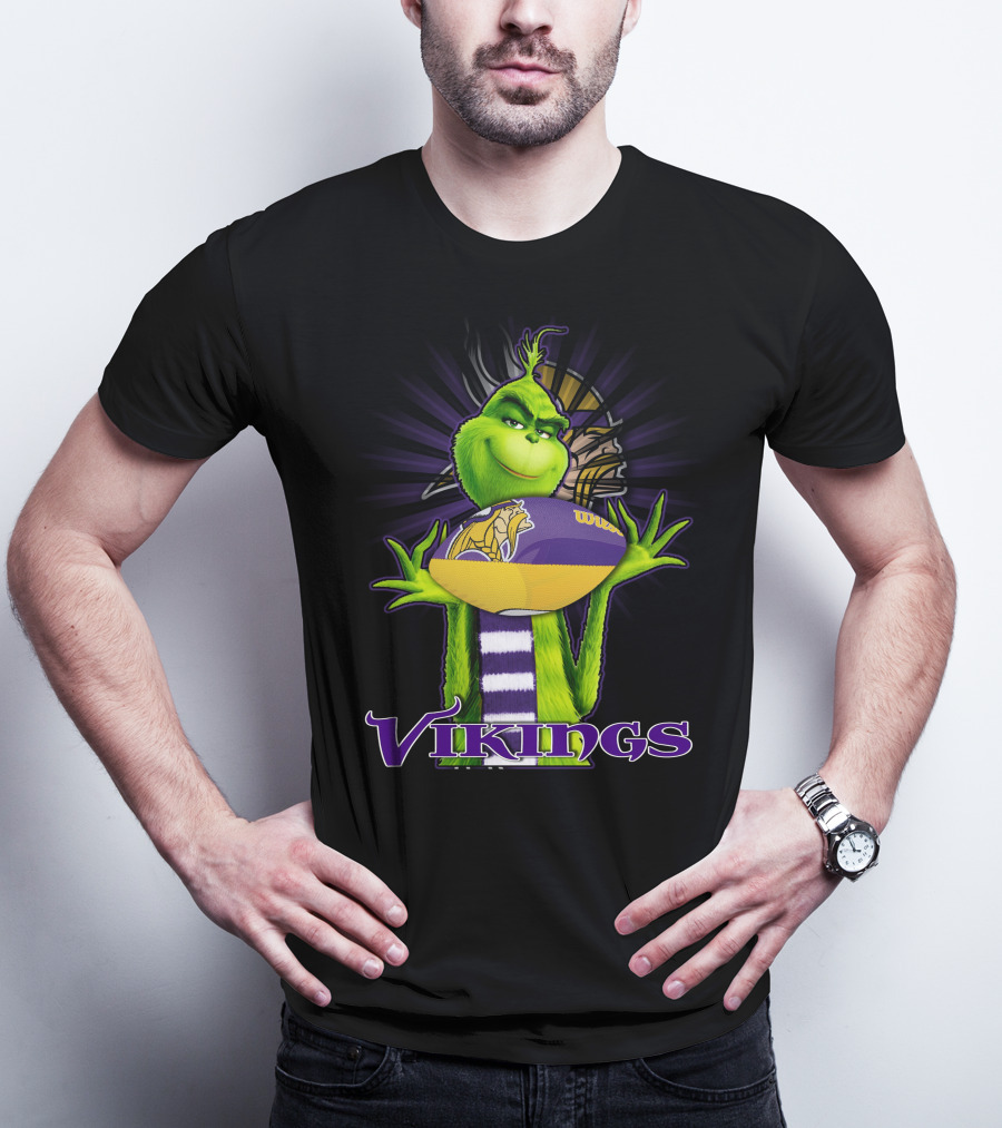 Grinch Vikings Football Minnesota Team Spirit T-Shirt
