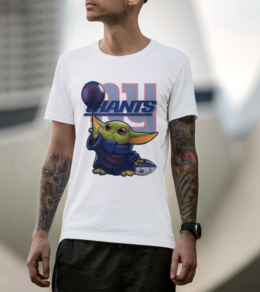 Yoda Giants Football Balloon Power Play T-Shirt