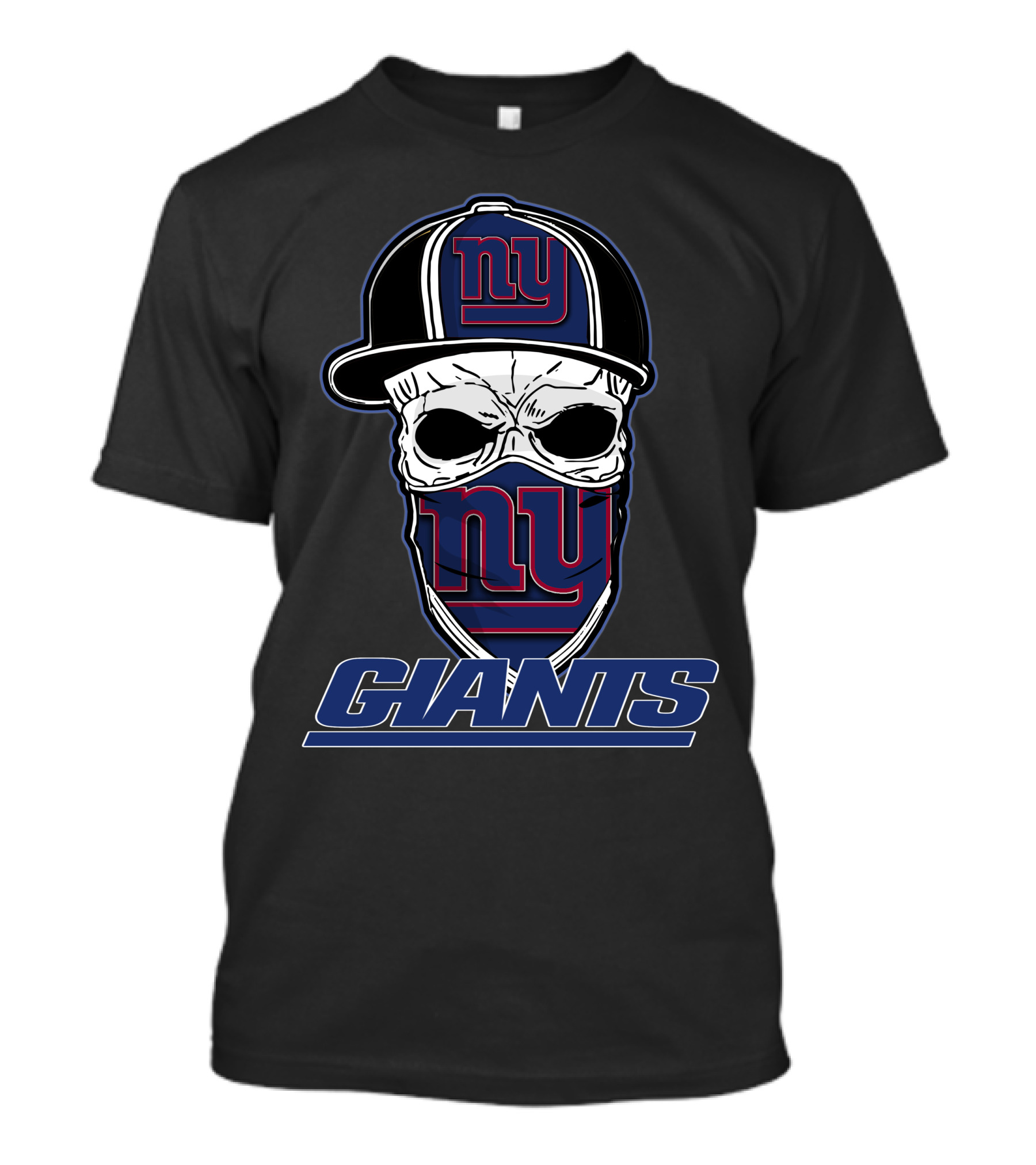 NY Giants Skull Hat T-Shirt