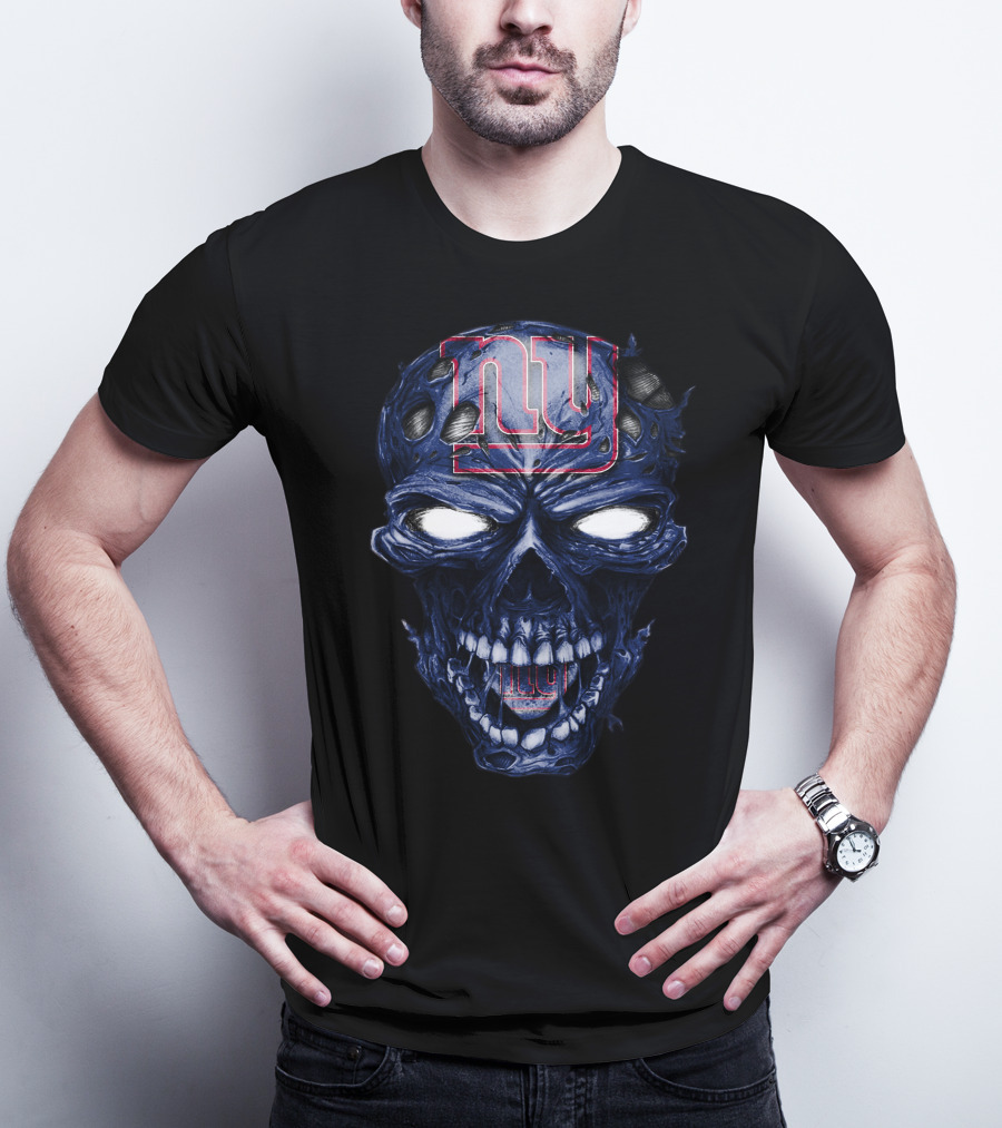 Skull V2 New York Giants NY T-Shirt