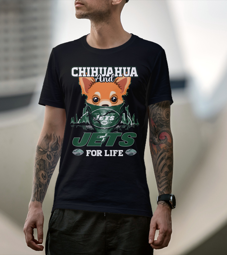 Chihuahua And Jets For Life New York T-Shirt