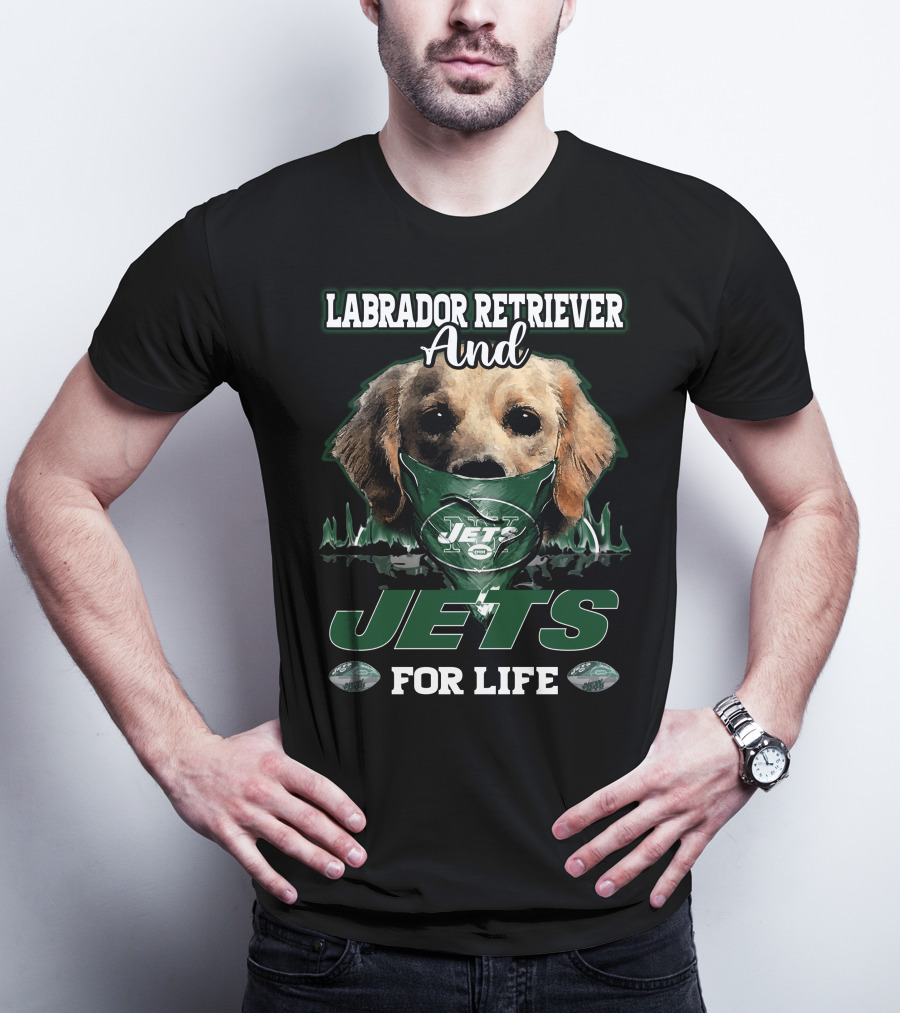 Labrador Retriever And Jets For Life T-Shirt