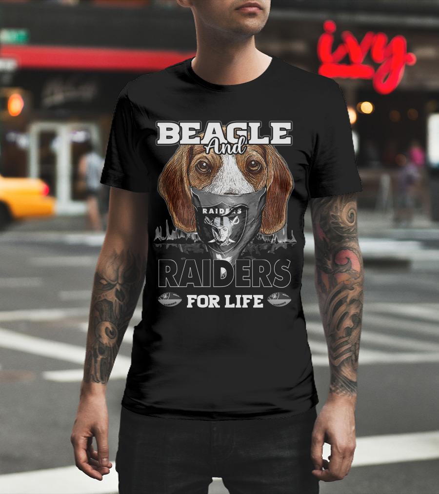 Beagle And Raiders For Life T-Shirt