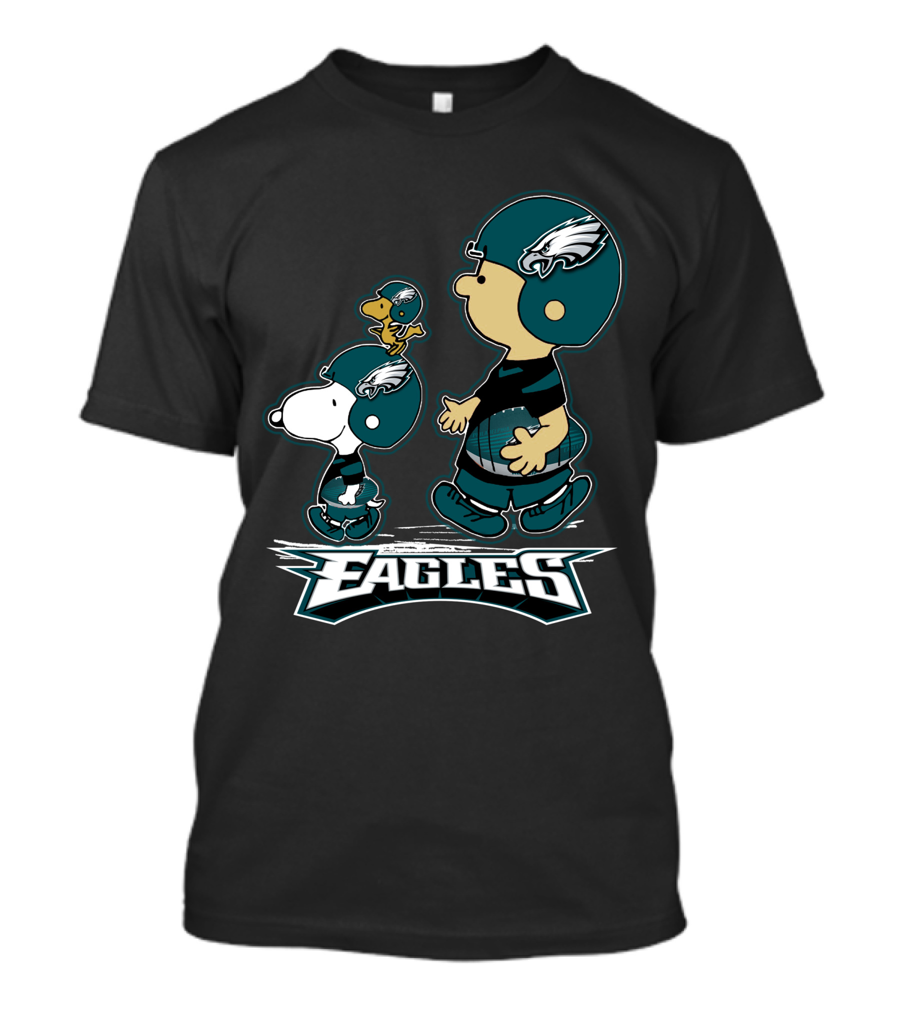 Snpfootball Philadelphia Eagles Peanuts Characters Nfl Fan T-Shirt