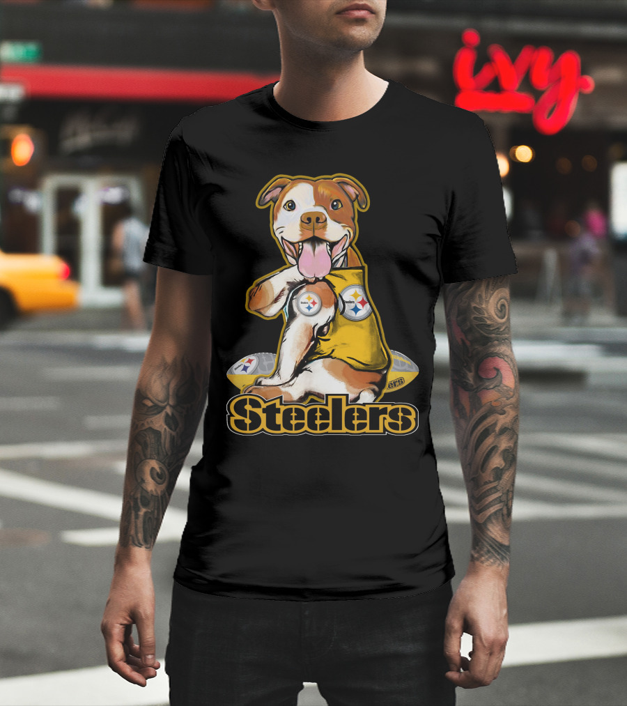 Steelers Pittbull Football Fan Appreciation T-Shirt