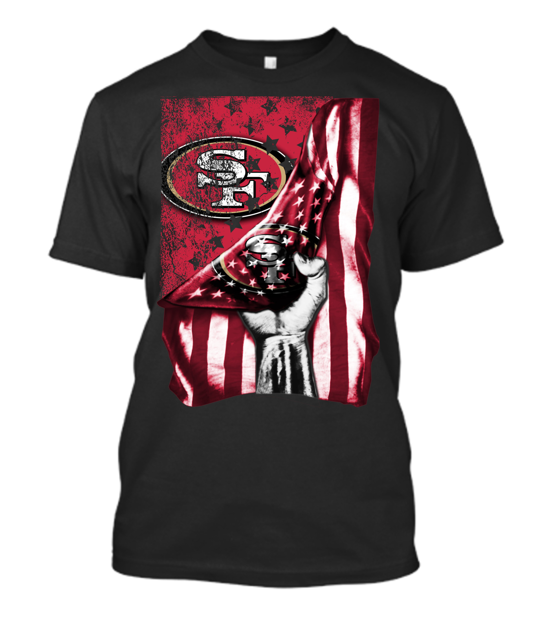San Francisco 49ers American Flag T-Shirt