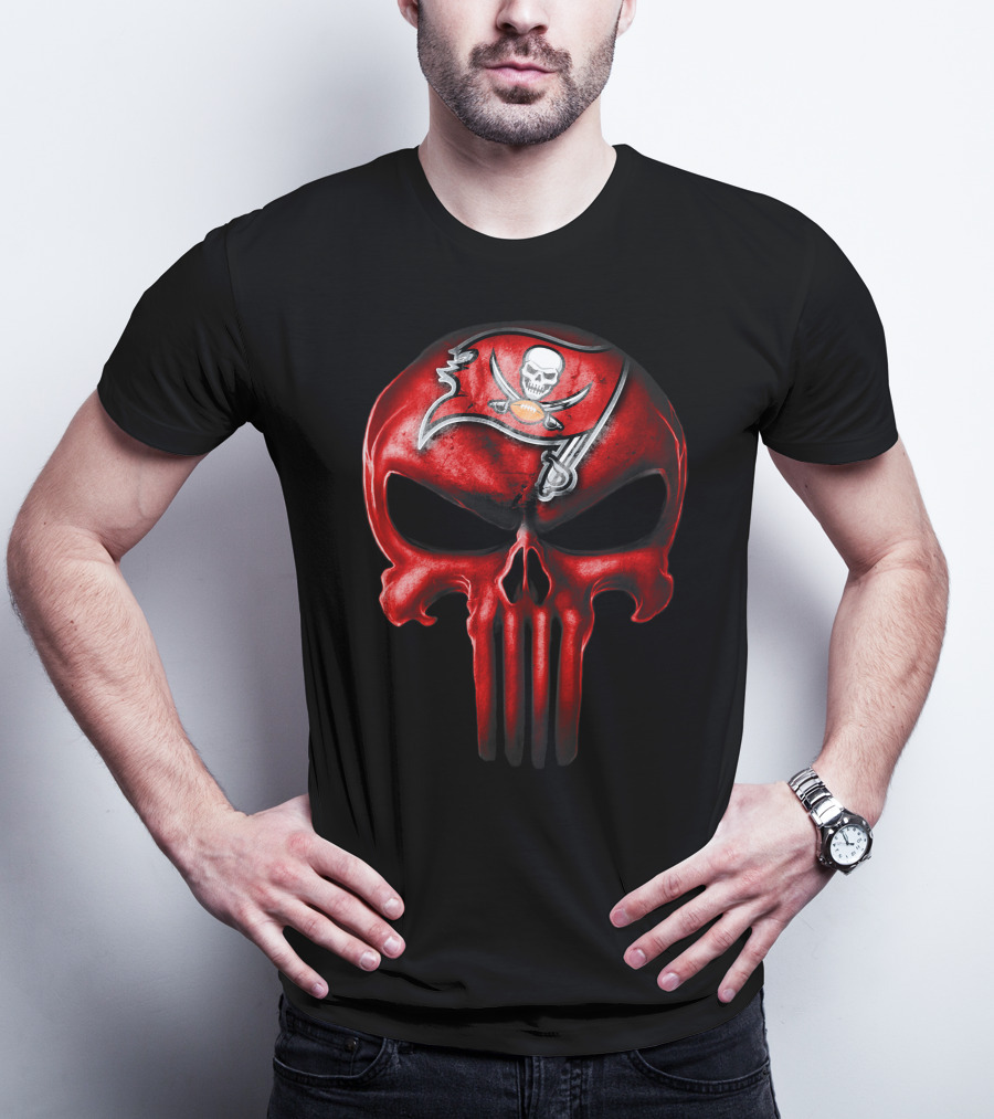 Skull V3 Tampa Bay Buccaneers Pirate Skull T-Shirt