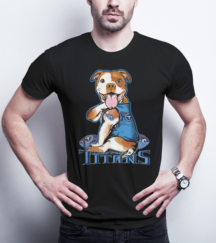 Pittbull Tennessee Titans Football Team Spirit T-Shirt