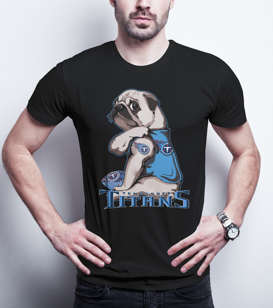 Tennessee Titans Pug T-Shirt