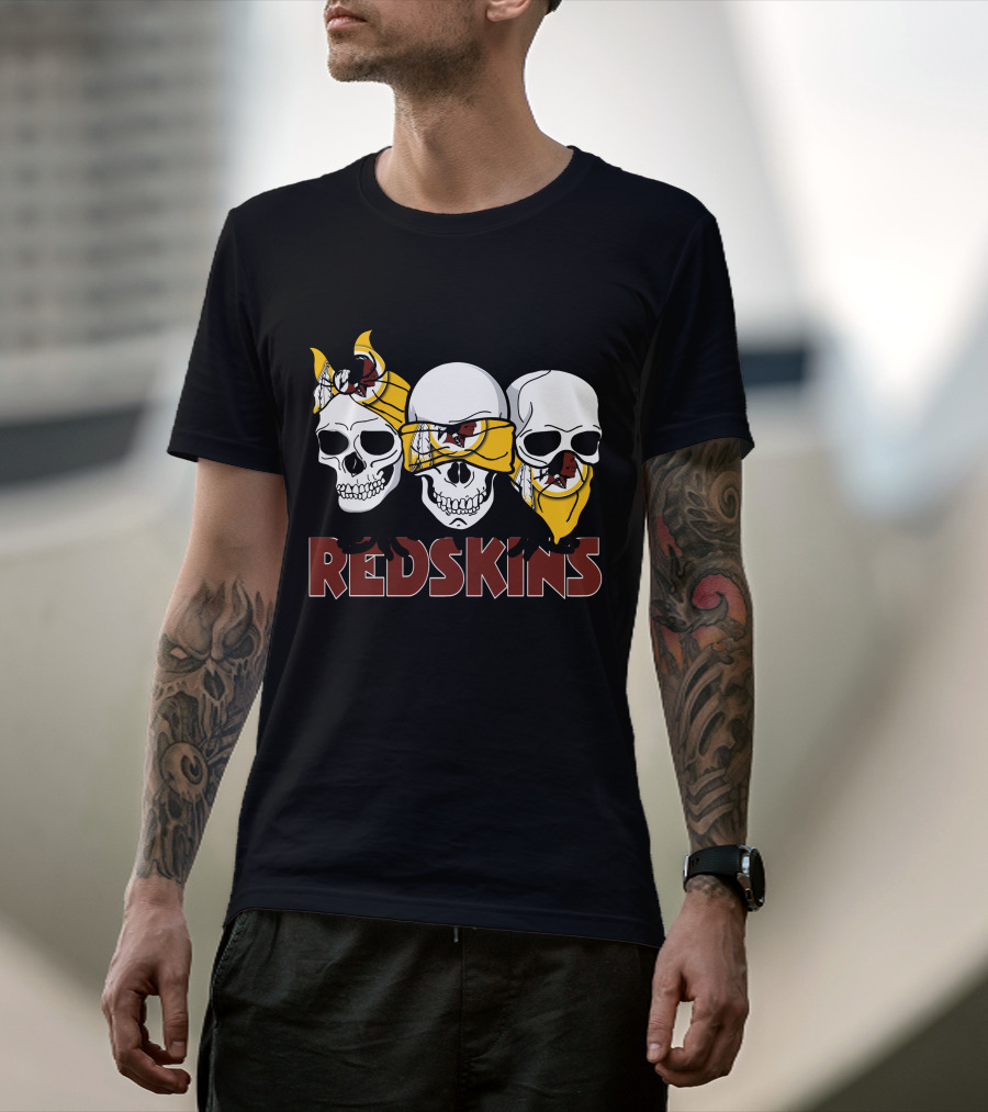 Skull Redskins Bandana T-Shirt