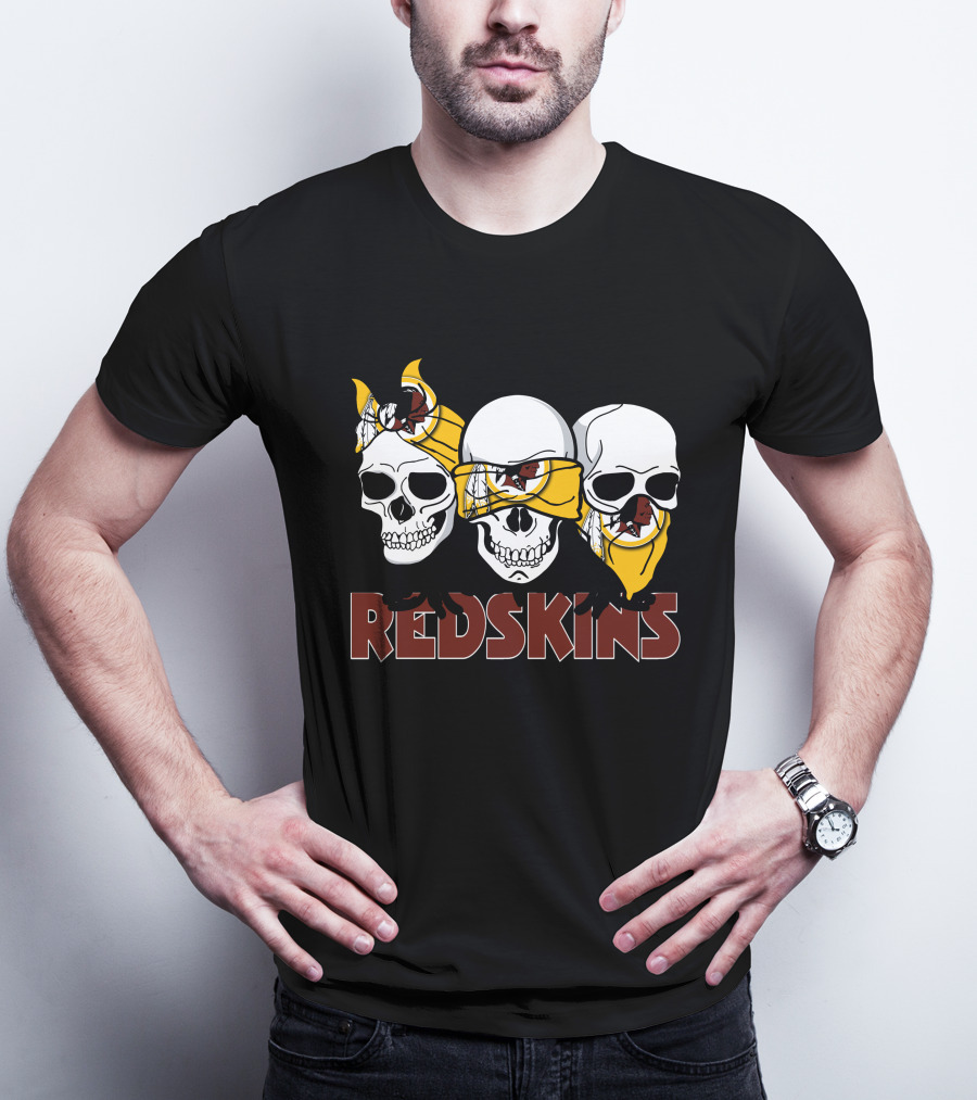 Skull Redskins Bandana T-Shirt