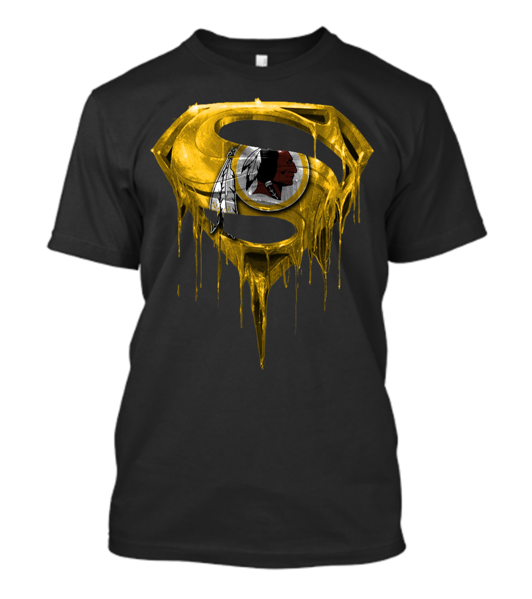 Washington Redskins Dripping Superman Symbol T-Shirt