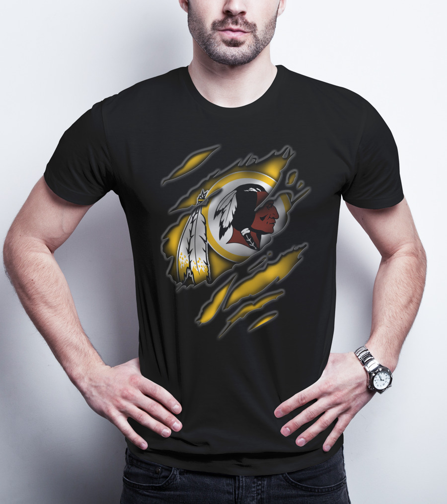 Torn Washington Redskins Football Team T-Shirt