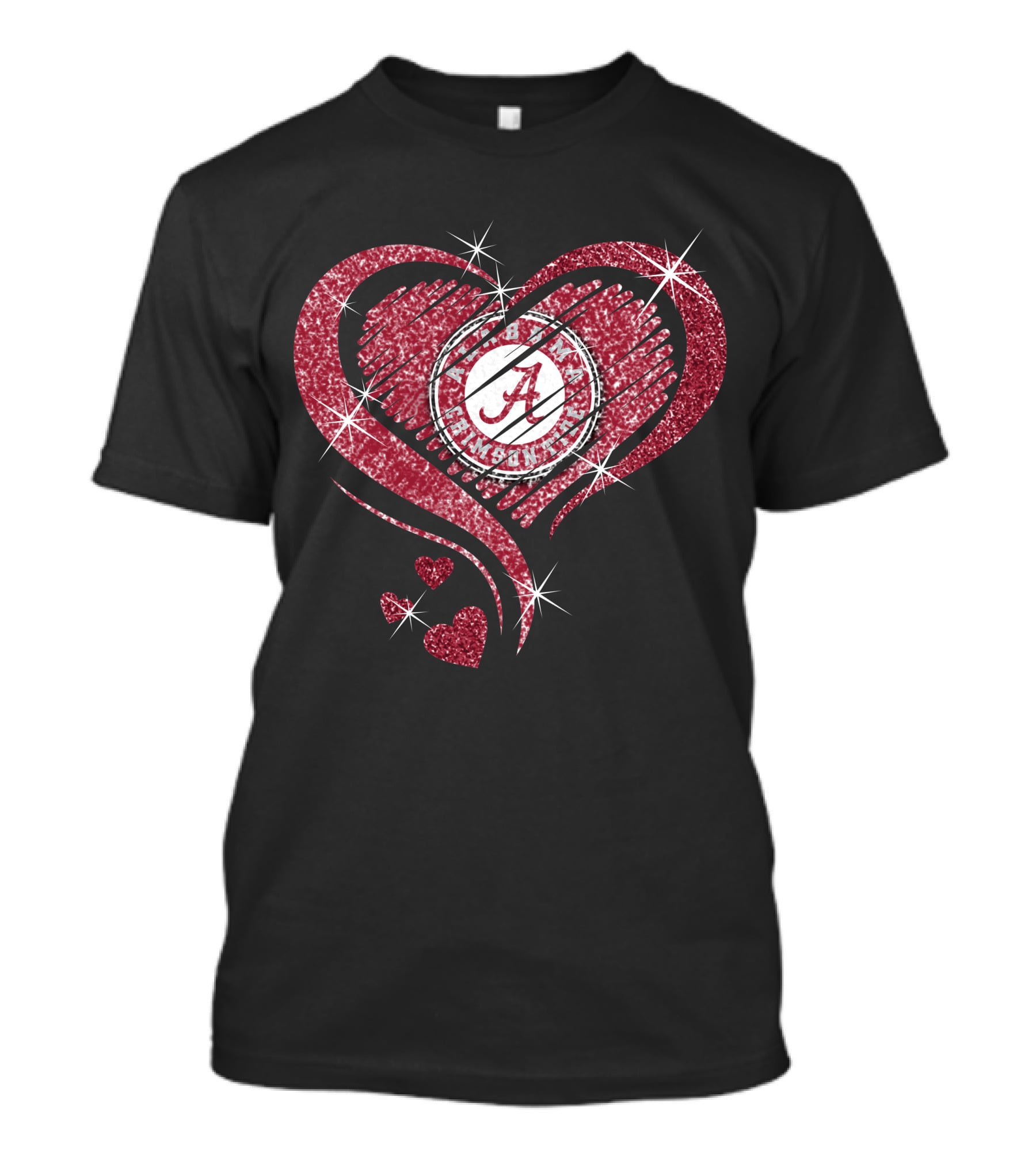 Heart Diamond Alabama Crimson Tide T-Shirt