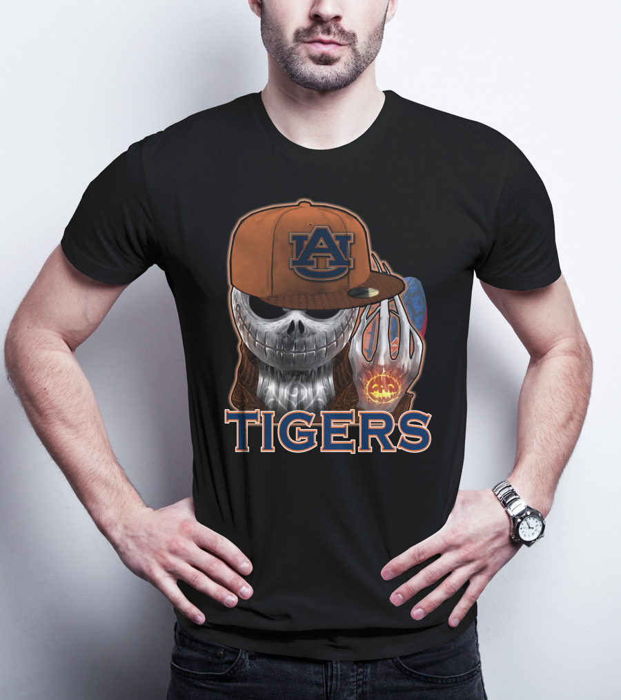 Jackskull Auburn Tigers Halloween Spirit T-Shirt
