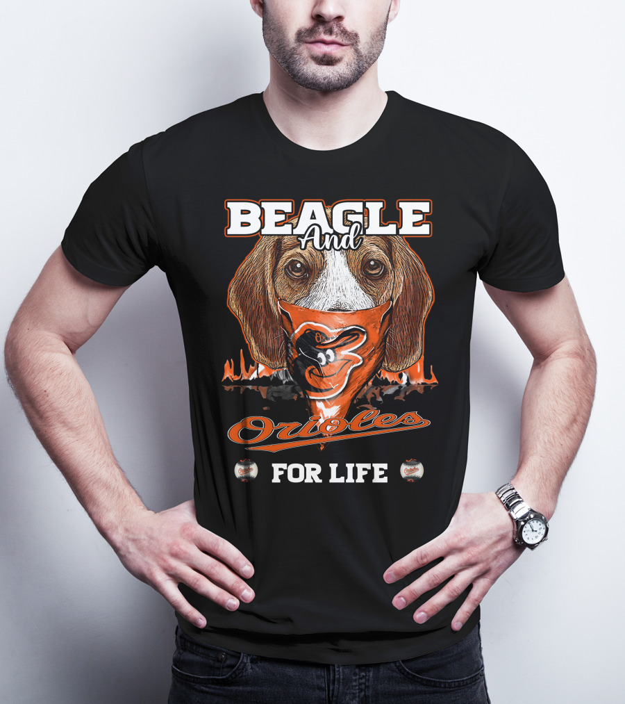 Beagle And Orioles For Life T-Shirt