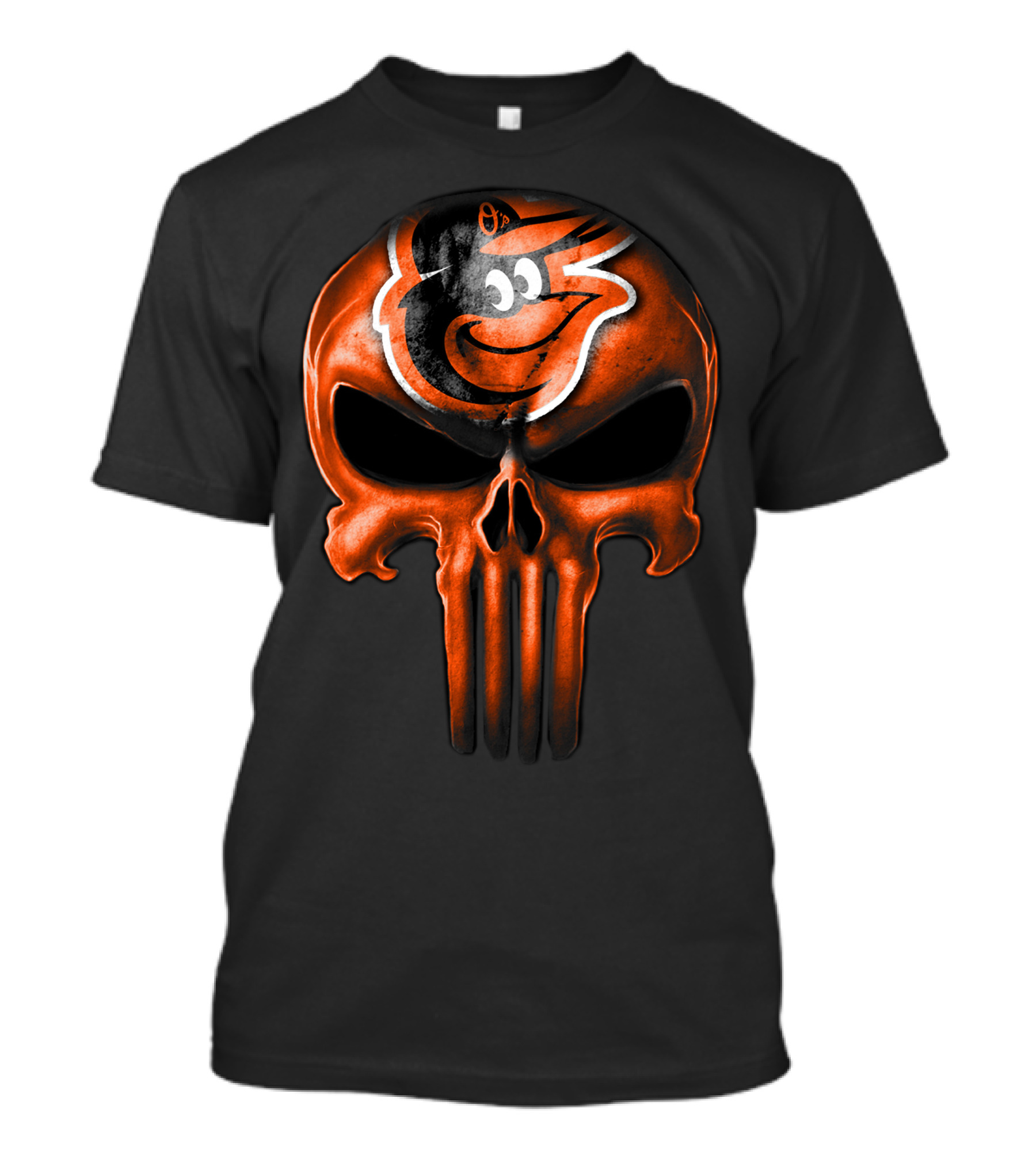 Baltimore Orioles Skull V3 T-Shirt