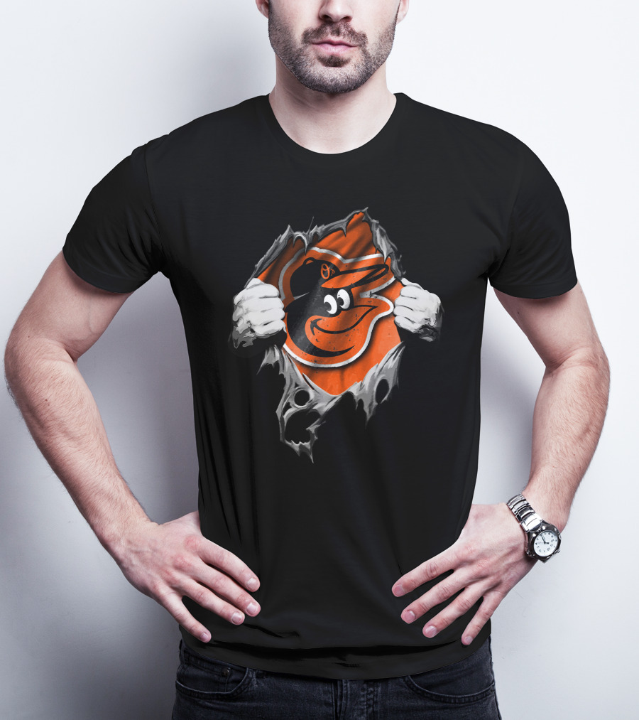 Torn Hands Baltimore Orioles Burst T-Shirt