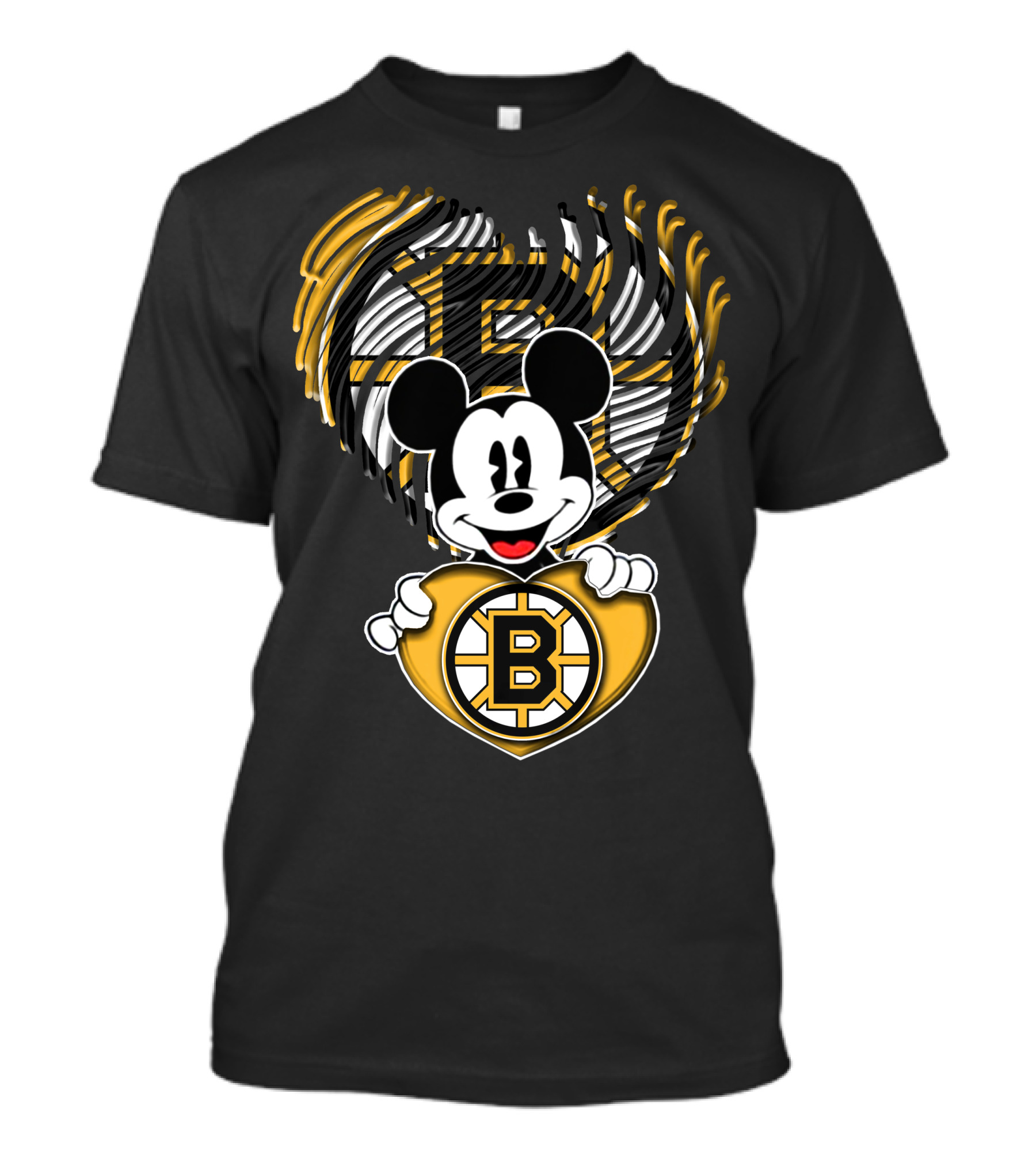 Mick Heart Boston Bruins T-Shirt