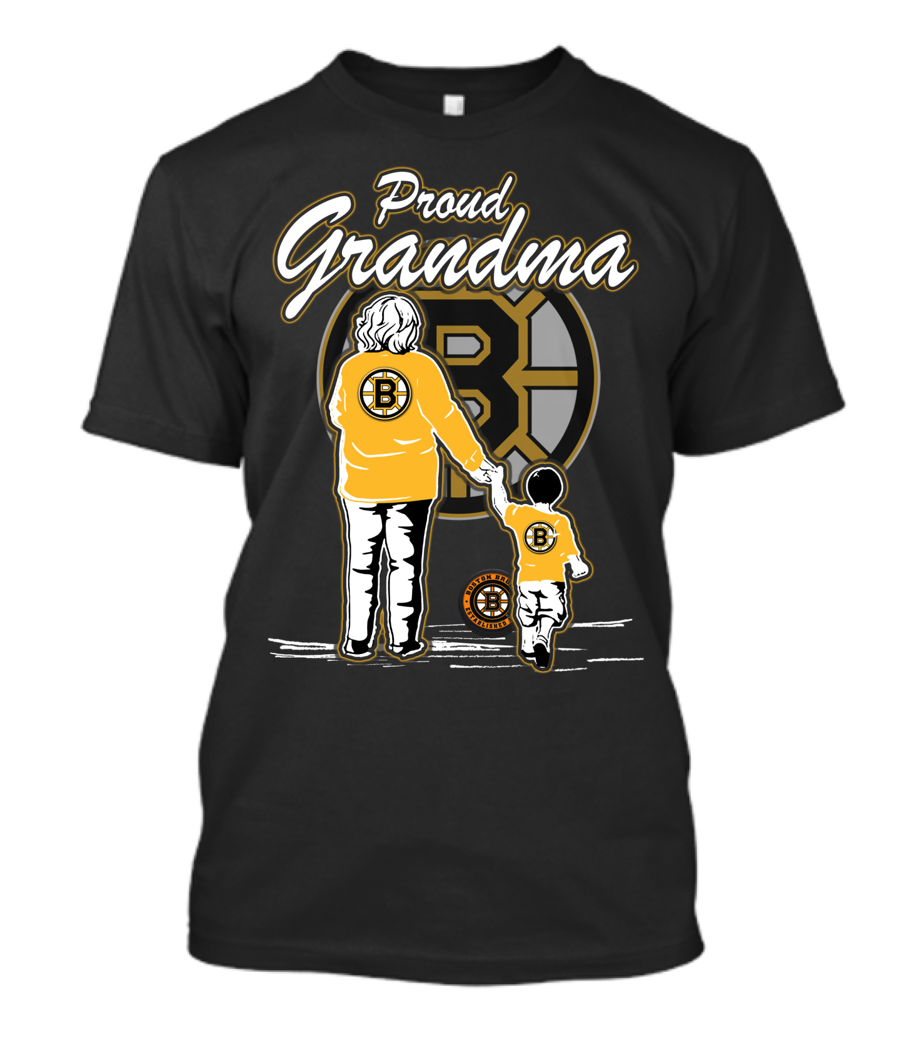 Proud Grandma Boston Bruins Family Fan T-Shirt