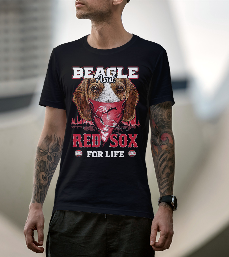 Beagle And Red Sox For Life T-Shirt