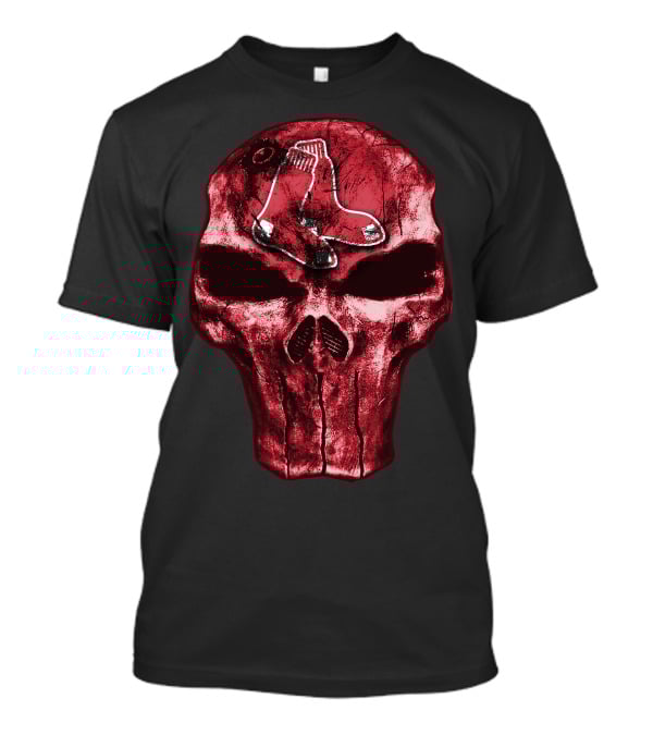 Boston Red Sox Skull With Team T-Shirt